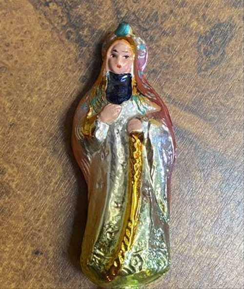 Елочная игрушка Варвара краса-длинная коса СССР