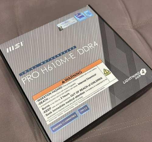 Материнская плата msi pro h610m e ddr4