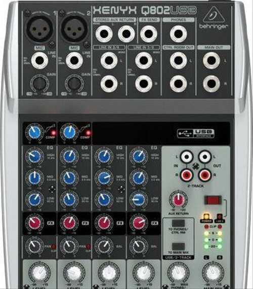 Микшерный пульт behringer xenyx Q802USB