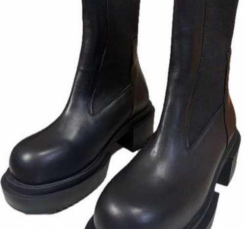 Rick Owens Beatle Bogun Leather Boot