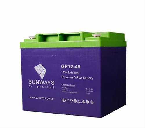 Аккумуляторная батарея sunways GP 12-45