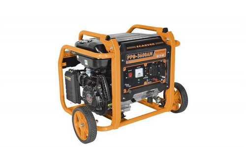 Генератор carver PPG- 3600аm бензин на колесах