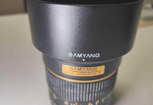Объектив Samyang 85mm 1.4 для Canon