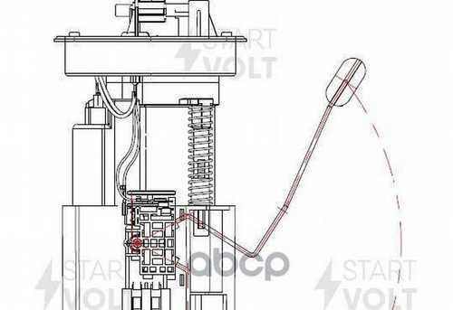 Модуль топл. насоса nissan teana J31 (03) 2.0I