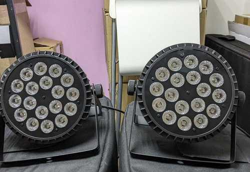 LED par 18x18 rgbwa + uf