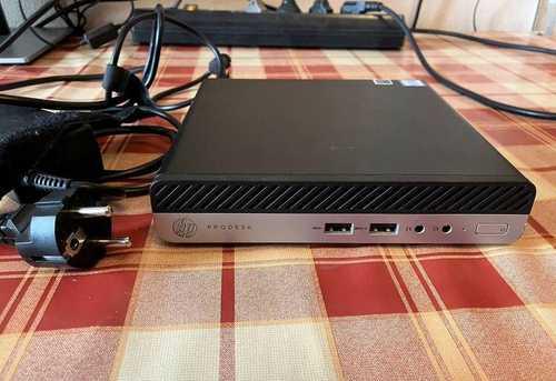 Миникомпьютер i3 8100T HP ProDesk 400 G4 mini PC