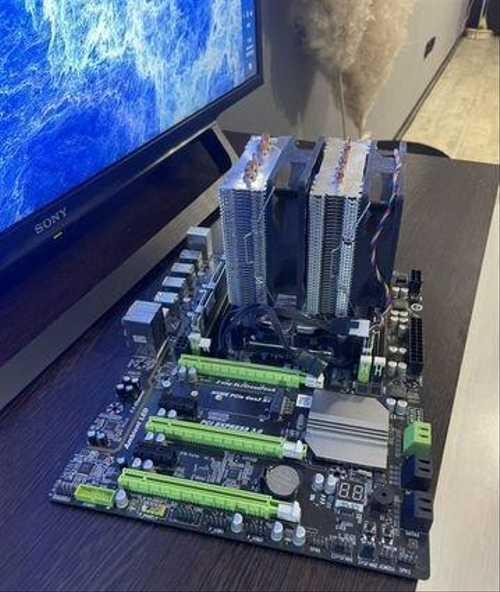 Huananzhi x79 + Xeon + озу + охлад
