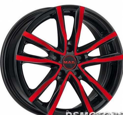 Диски Milano 6.5/16 5x114.3 ET40 d76 black AND RED