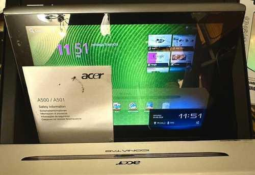 Планшет Acer iconia tab A501