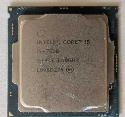 Процессор intel core i5 7500