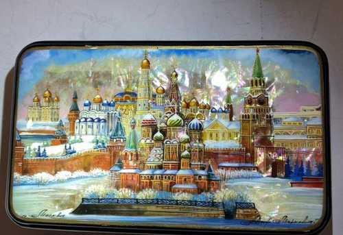 Шкатулка Москва авторская подарок на Новый год