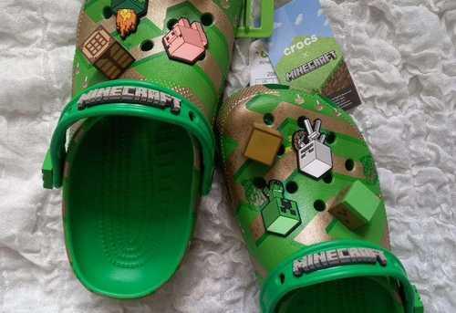 Новые Crocs minecraft elevated C11(28рф), J1 (31)