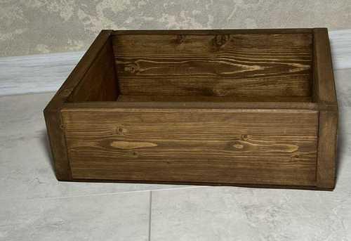 Ящик деревянный подарочный флористический