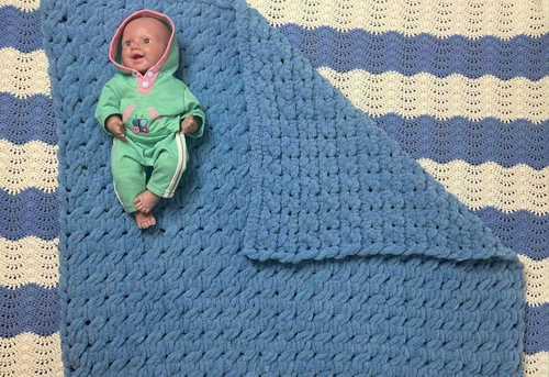 Детское одеяло вязаное