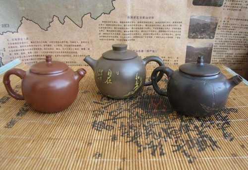 Чайник глина нисин Сиши под бамбук