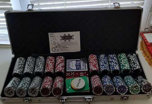 Новый набор для покера 500 фишек