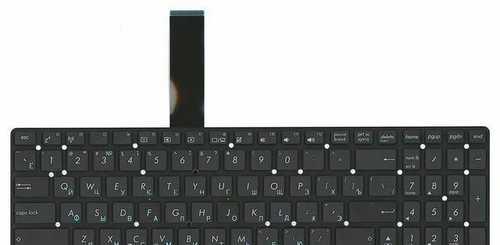 Клавиатура Asus K55 черная без рамки