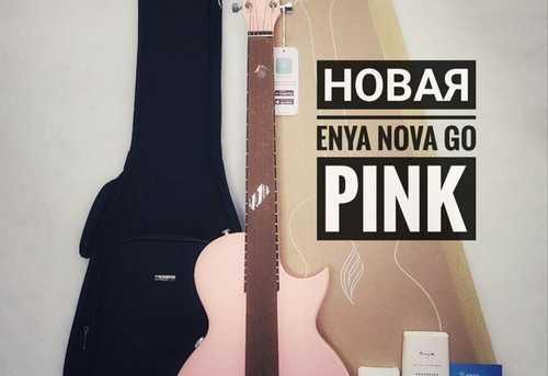 Новая Enya Nova Go Pink трансакустическая гитара