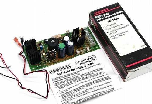 Источник питания ademco AD25624, 2.5a, 12-24 VDC