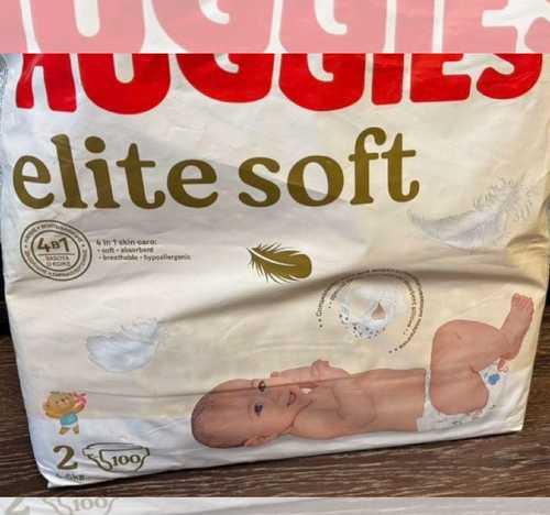 Подгузники huggies elite soft 2 размер 40 шт