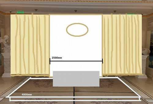 Подиум на мероприятие 3х4 м, фон 2.5х2.7 м