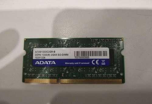 Оперативная память ddr3 2gb для ноутбука