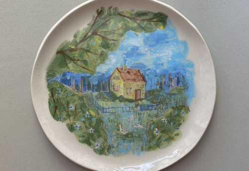 Керамическая тарелка из серии "Дом на опушке" 3
