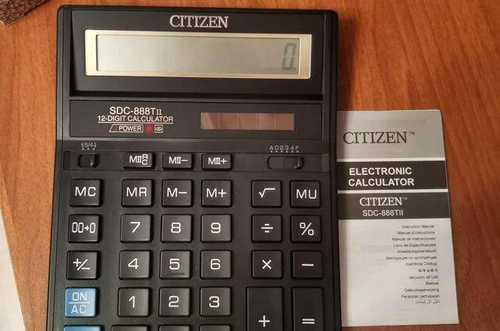 Калькулятор citizen sdc 888