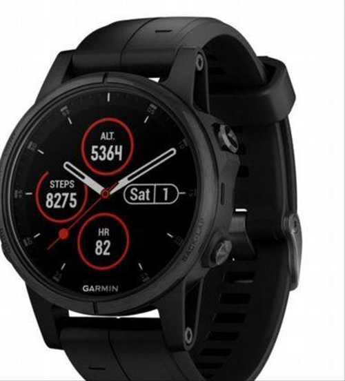 Часы Garmin Fenix 5S Plus Sapphire Black