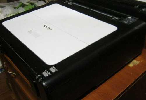 Принтер ricoh SP100 с сканером