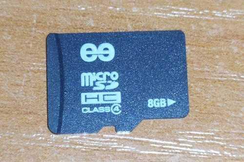 Карта памяти microSD 8 Гб