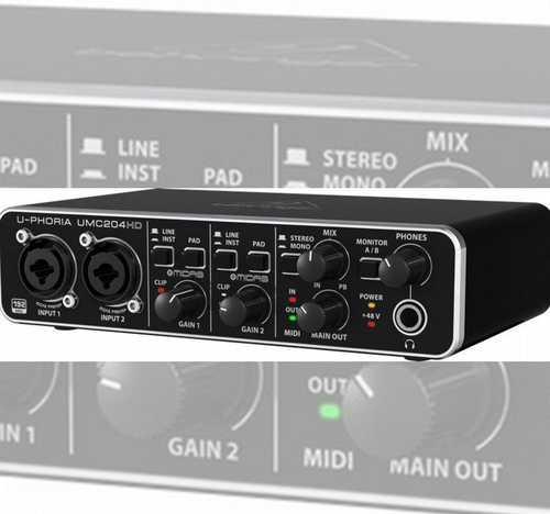 Аудиоинтерфейс behringer UMC204HD