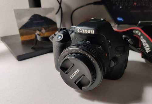 Canon 600d + canon 50mm 1.8 STM