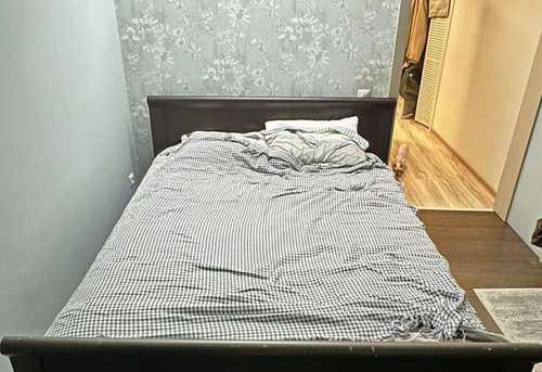 Кровать двухспальная с матрасом бу 160х200