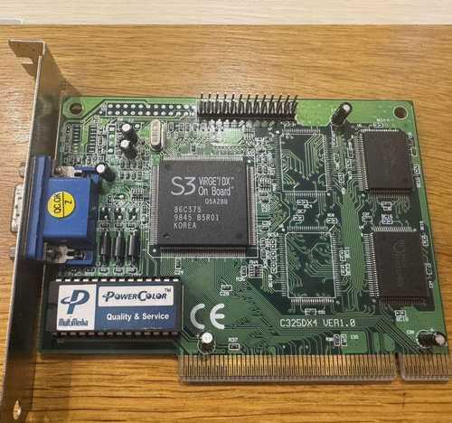 Видеокарта pci ретро S3 Virge/DX