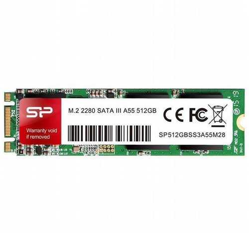 SP512gbss3A55M28, Диск SSD silicon power A55 M.2 228