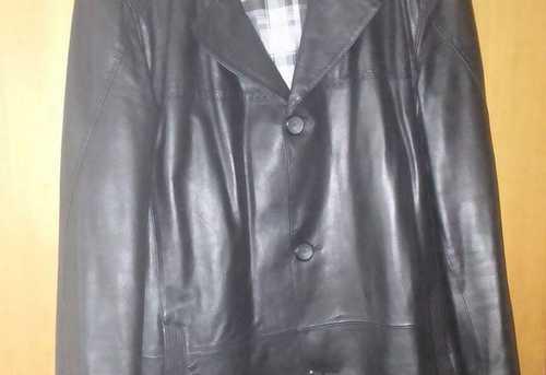 Кожаный пиджак мужской на рост 190