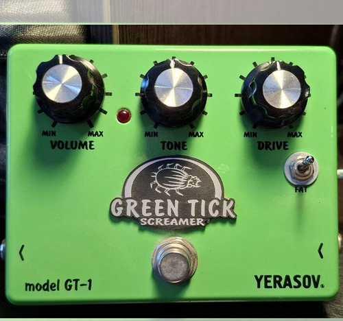 Гитарная педаль yerasov GT-1 Green Tick Screamer