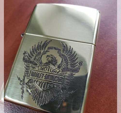 Зажигалка zippo с гравировкой Harley-Davidson Moto