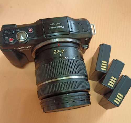 Panasonic Lumix gf5 kit 14 42, 3шт акб