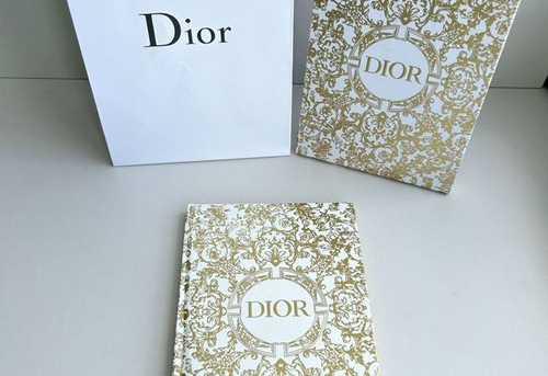 Ежедневник блокнот Dior золотой