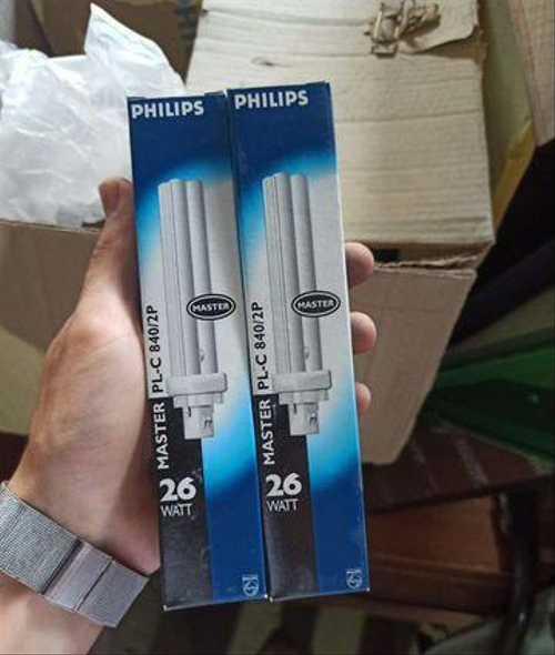 Лампы Philips master pl-c 18w/840/2p