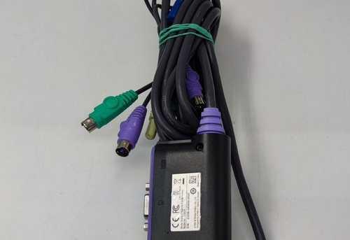 KVM коммутатор CS62A, Aten, 2-портовый, PS/2, VGA