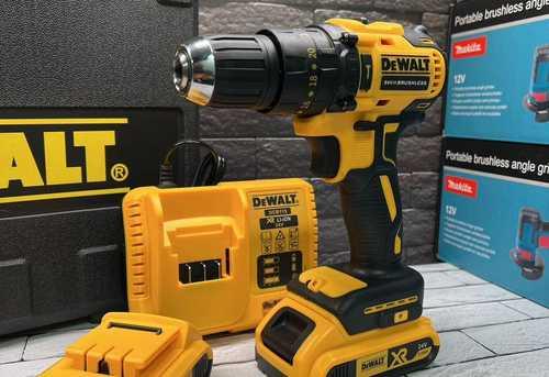 Бесщеточный шуруповерт dewalt 24v деволт