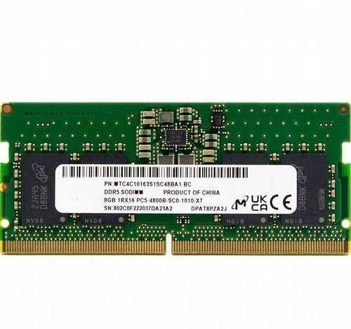 Оперативная память Micron sodimm DDR5 8GB MTC4C101