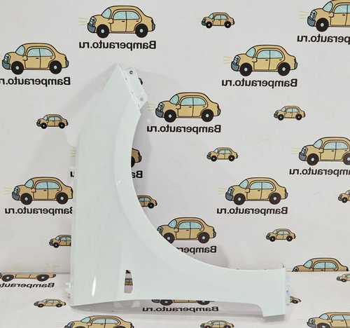 Крыло белое переднее правое Hyundai Solaris 10-17