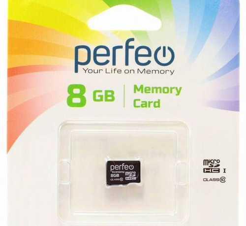 Карта памяти microSD 8GB Class 10 (без адаптера) P