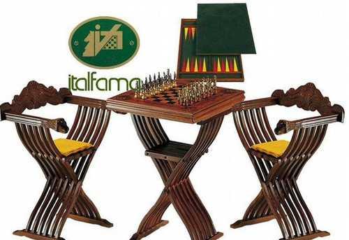 Игровой стол С креслами (шахматы, шашки, нарды, ка