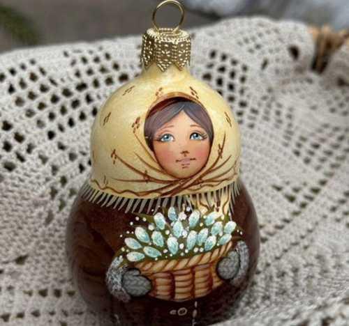 Елочные игрушки Снежа Рождественское яблоко