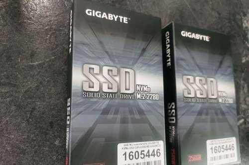 Ssd диски 256Gb Gigabyte M.2 2280 NVMe в наличии